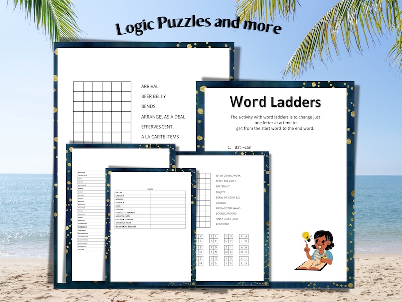 On the Go Logic Puzzles, Word Games, Colorful Mazes, and More| Easy ...