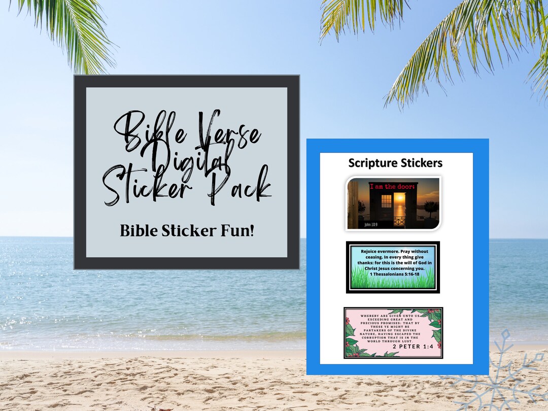 Bible Verse Digital Sticker Pack| Christian Stickers| Bible Quotes ...