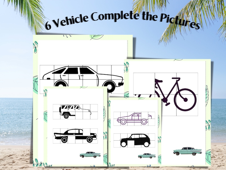 On the Go Car Themed Digital Download Activity Pack: an - Etsy