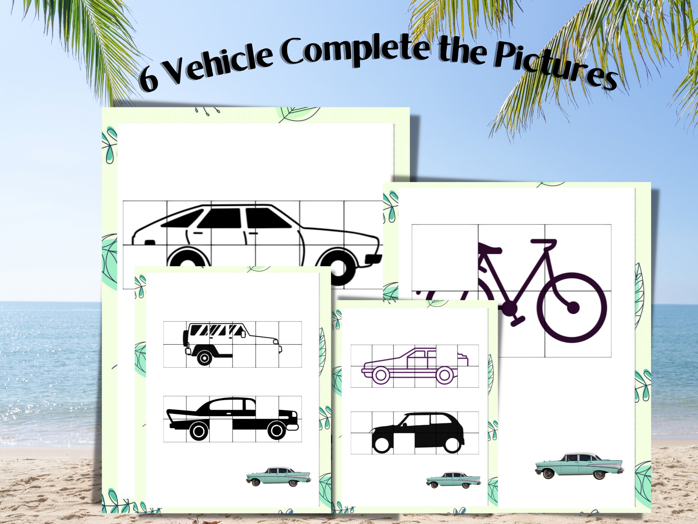 On the Go Car Themed Digital Download Activity Pack: an Exciting ...