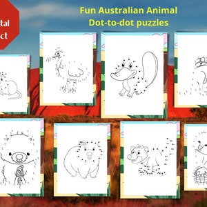 Fun Australian Coloring, Do-to-dot, and More Printable Digital Download ...