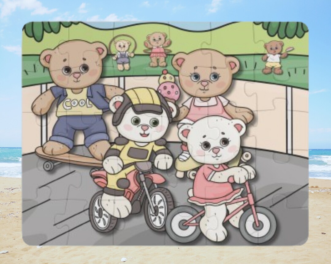 Teddy Bears at Play Kids' 30-piece Puzzle, Toddler Friendly Educational ...