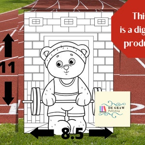 Teddy Bears Dressed for Sports Digital Download Coloring Pack for ...