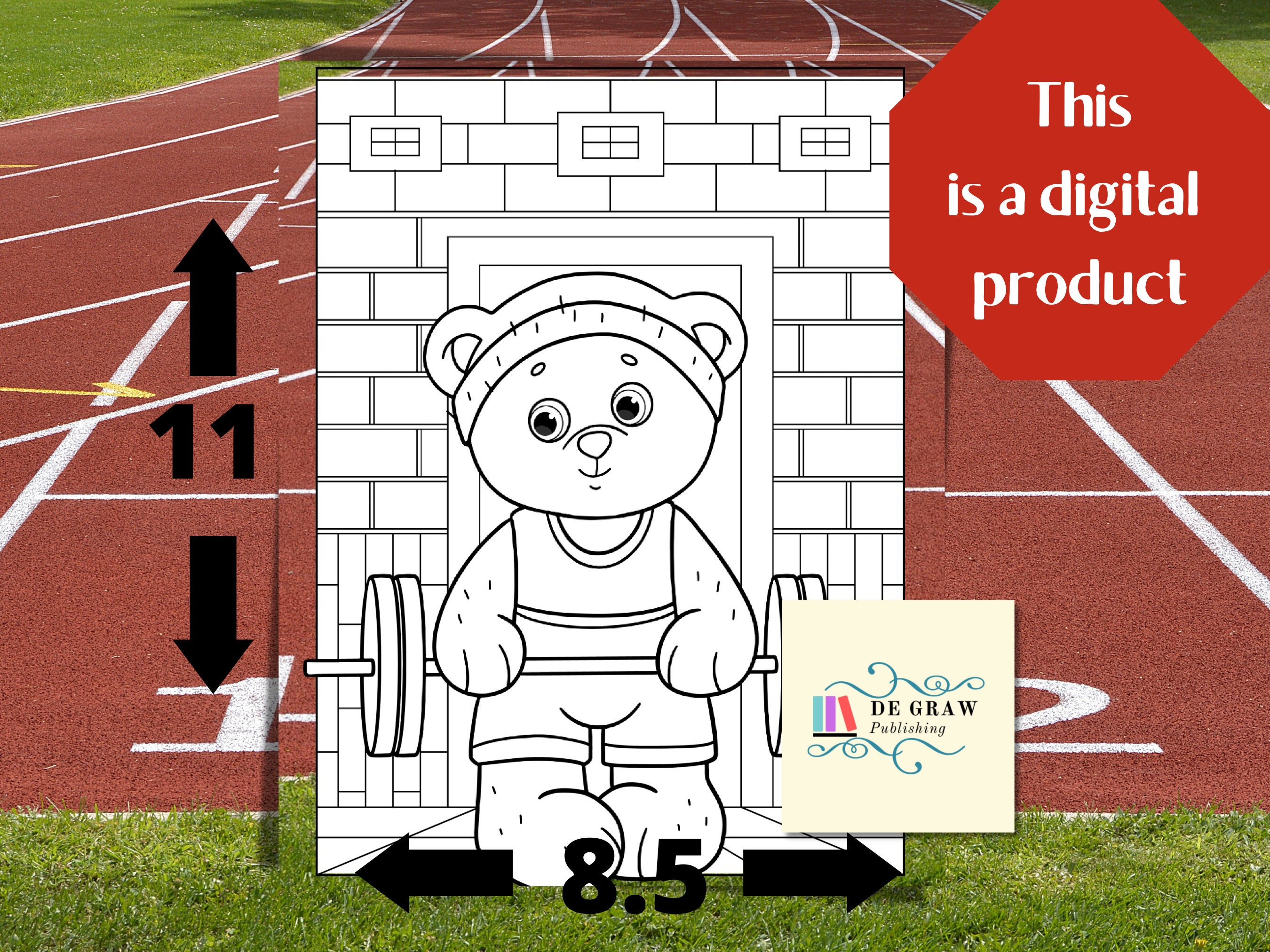 Teddy Bears Dressed for Sports Digital Download Coloring Pack for ...