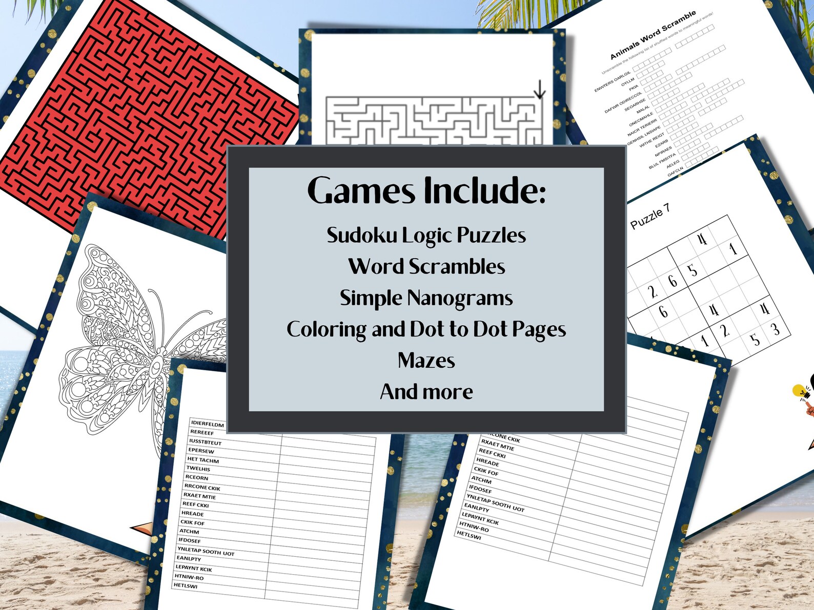 On the Go Logic Puzzles, Word Games, Colorful Mazes, and More| Easy ...