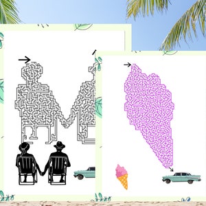 On the Go Summer Fun Mazes for Kids and Adults: Instant Digital ...