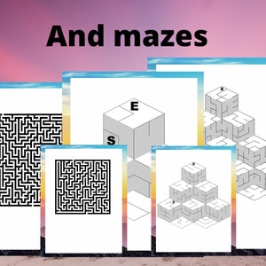 Word Games, Mazes, and More Printable Mind Games Activity Pack, Sudoku ...