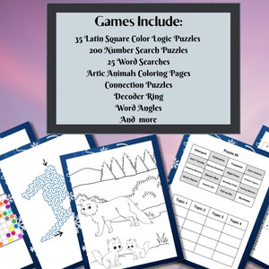 Word and Number Logic Games and More Brain Games Digital Download ...