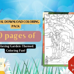 20 Dogs in the Garden Coloring Pages, Nature-themed Coloring Pages ...