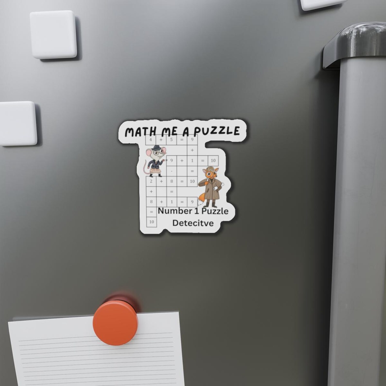 Math Me A Puzzle Die-cut Magnets, Fun Math Decor, Puzzle Lover Gift ...