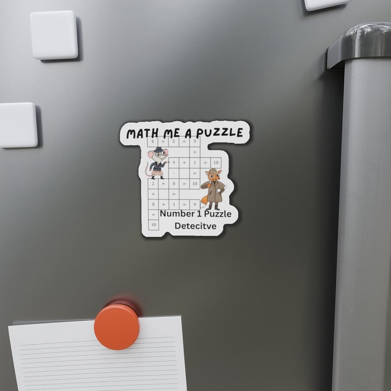 Math Me A Puzzle Die-cut Magnets, Fun Math Decor, Puzzle Lover Gift ...