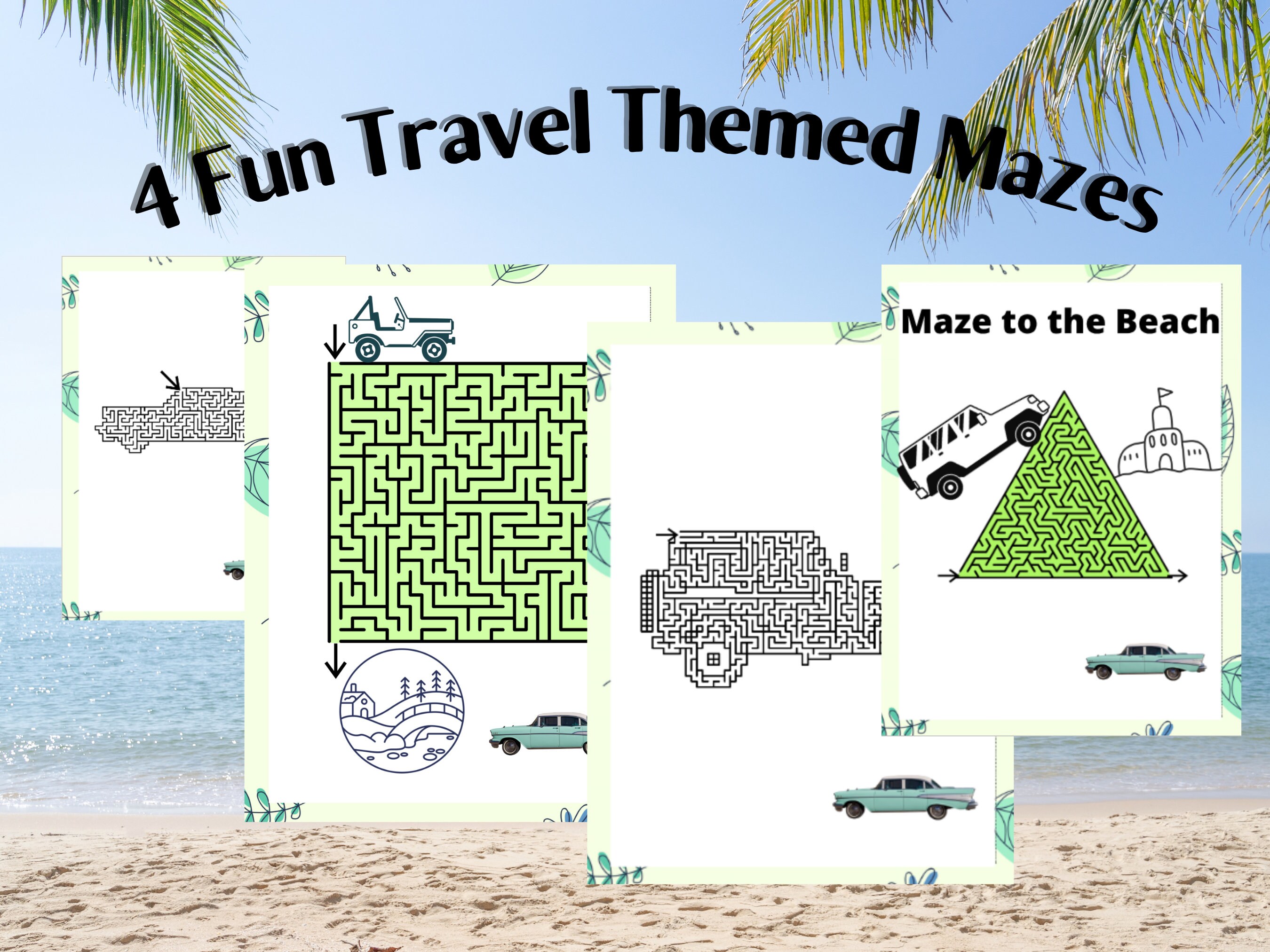 On-the-go Road Trip Activity Pack| Road Trip Games for Kids| Activity ...