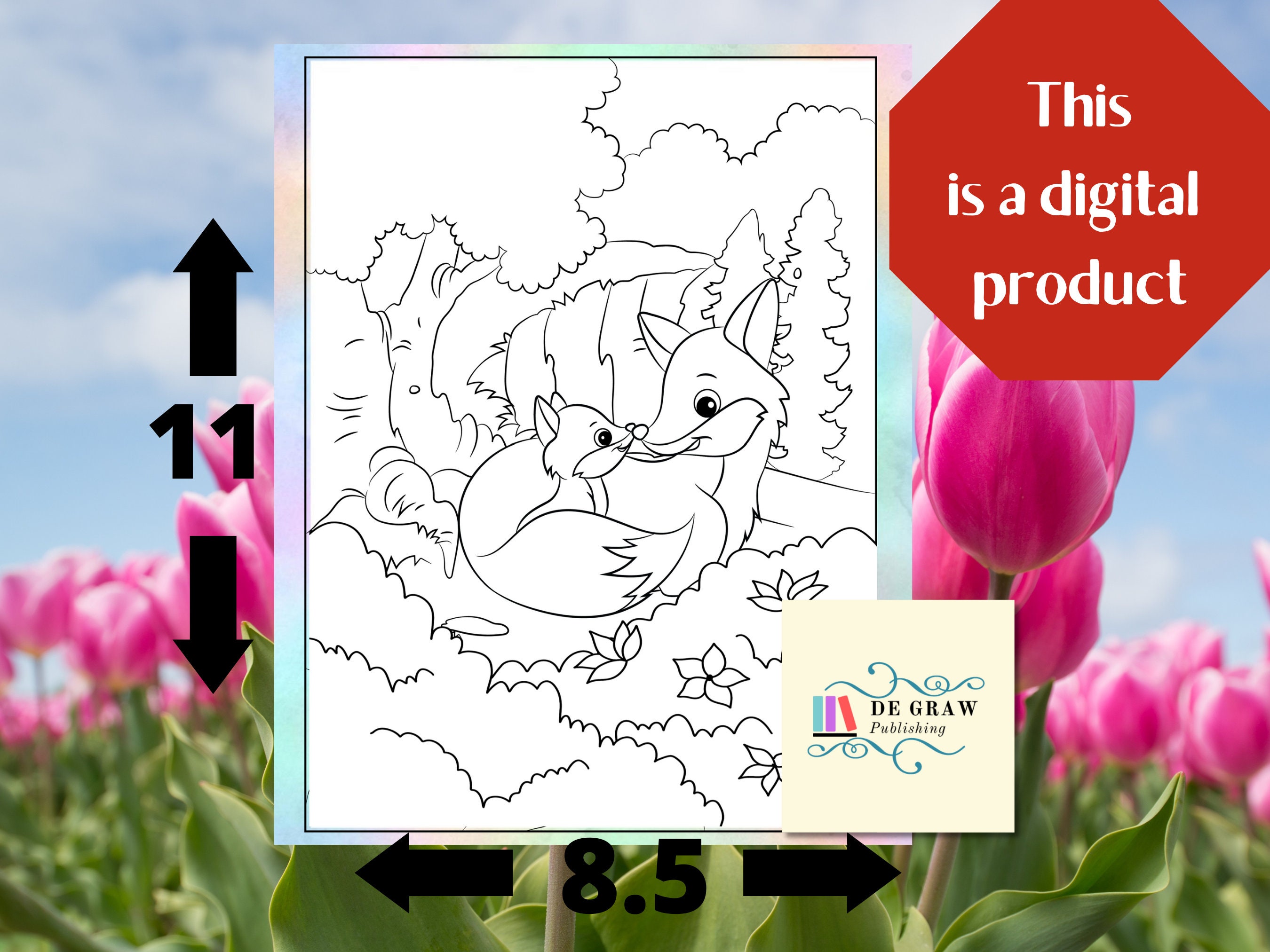 50 Fun and Relaxing Mother and Baby Animals Coloring Pages, Mom and Me ...