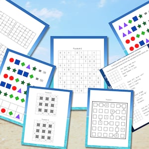 Number Fun Logic Puzzles and Brain Games Digital Download Activity Pack ...