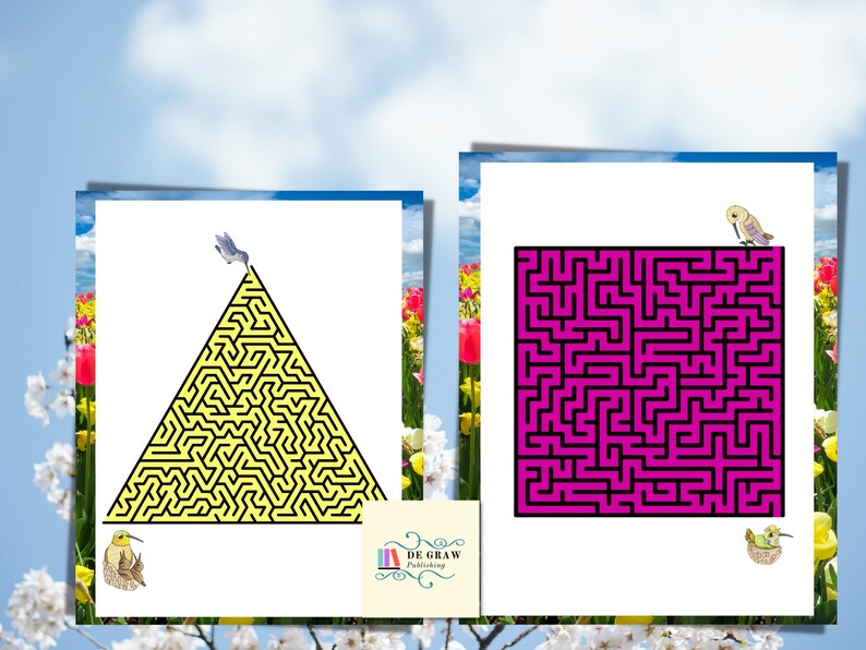 Hummingbird Morning Mazes, Dot-to-dot, Find the Difference, and Minimal ...