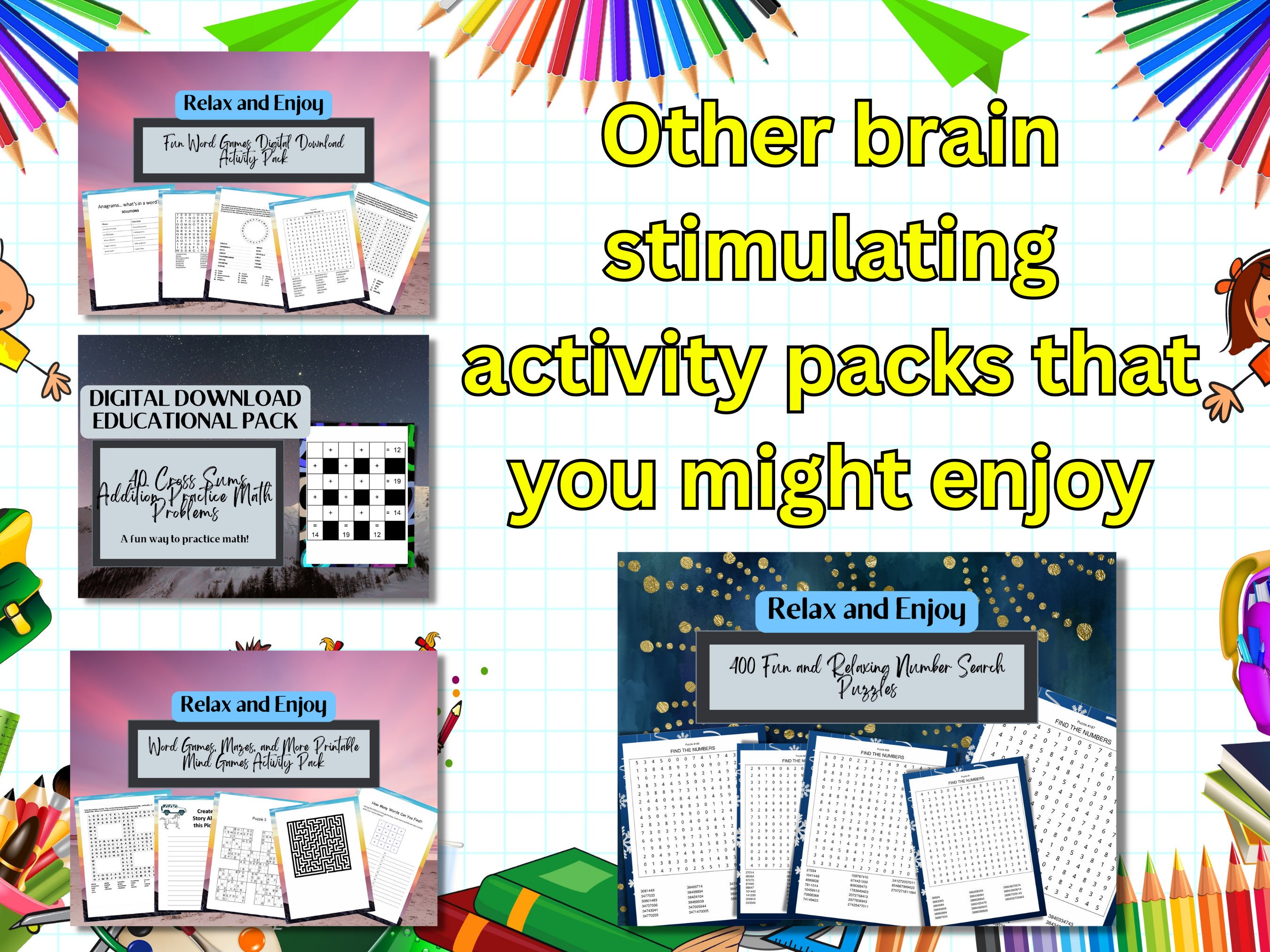 Basic Math 1 and 2 Simple Addition Digital Download Mini Pack - Etsy