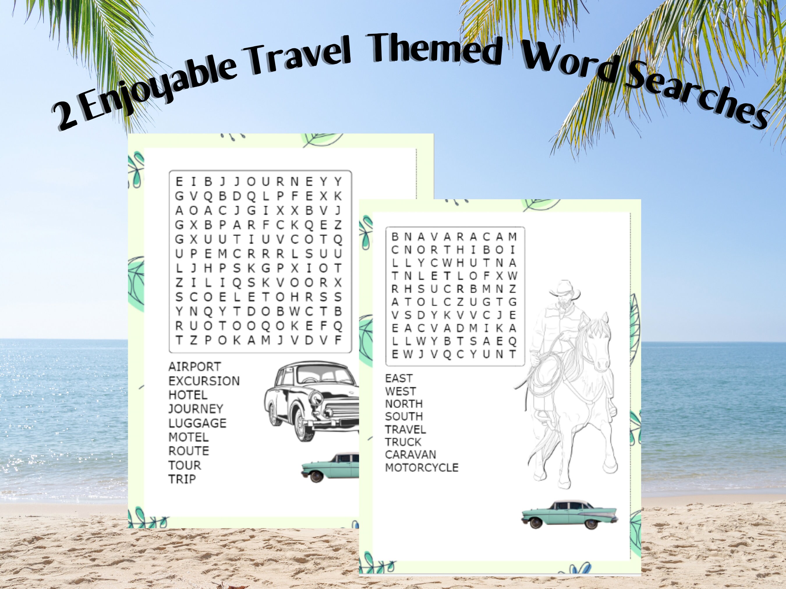 On-the-go Road Trip Activity Pack| Road Trip Games for Kids| Activity ...