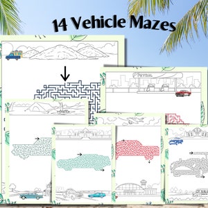 On the Go Car Themed Digital Download Activity Pack: an Exciting ...