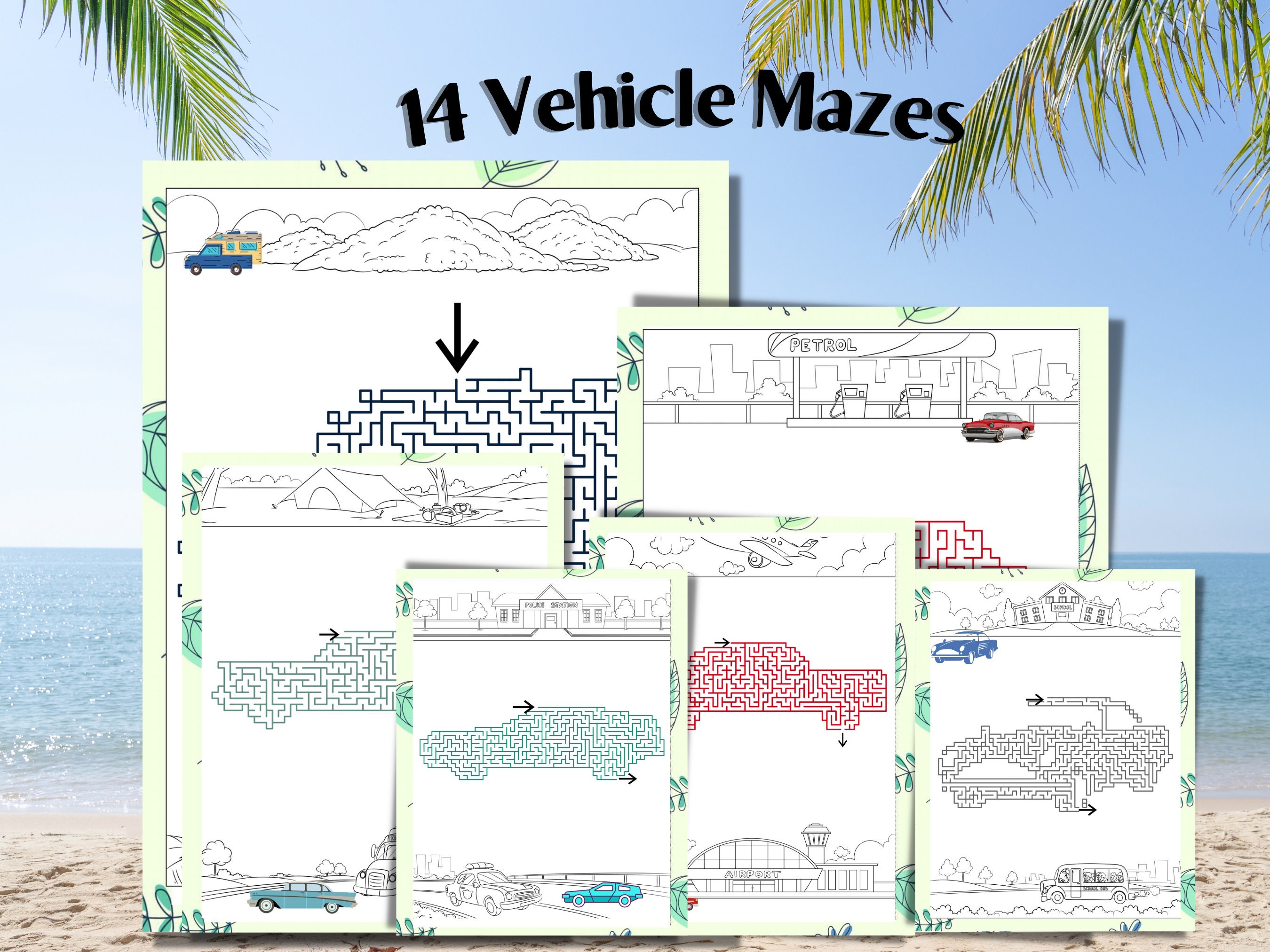 On the Go Car Themed Digital Download Activity Pack: an Exciting ...