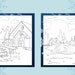 10 Fun and Relaxing Wintertime Fun Digital Coloring Pages for - Etsy