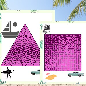On the Go Summer Fun Mazes for Kids and Adults: Instant Digital ...