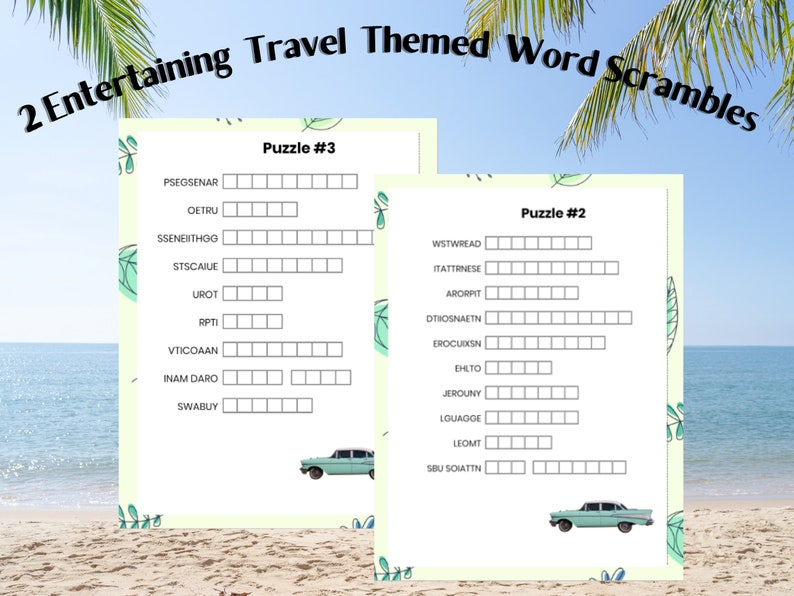 On-the-go Road Trip Activity Pack| Road Trip Games for Kids| Activity ...