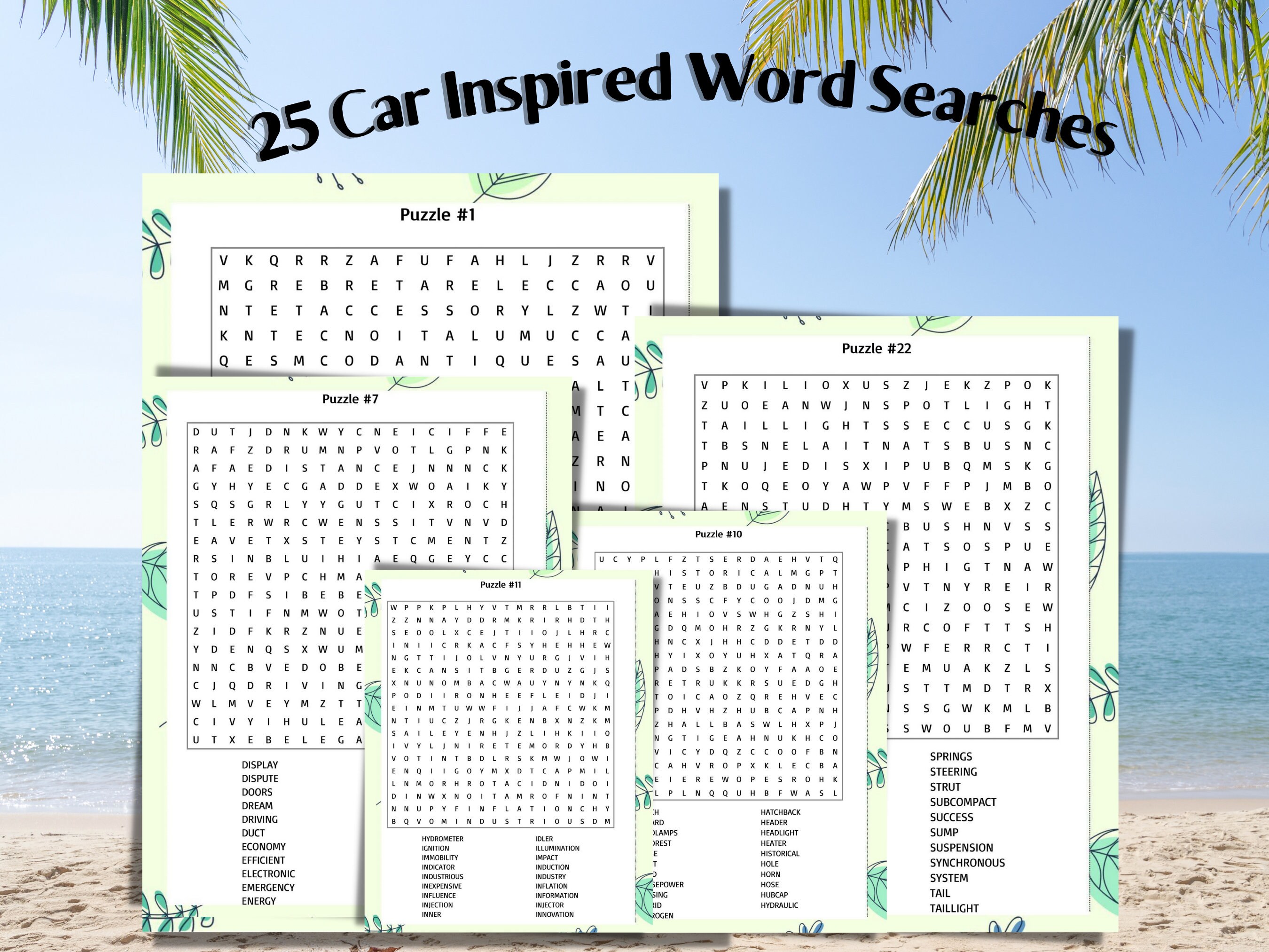 On the Go Car Themed Digital Download Activity Pack: an Exciting ...