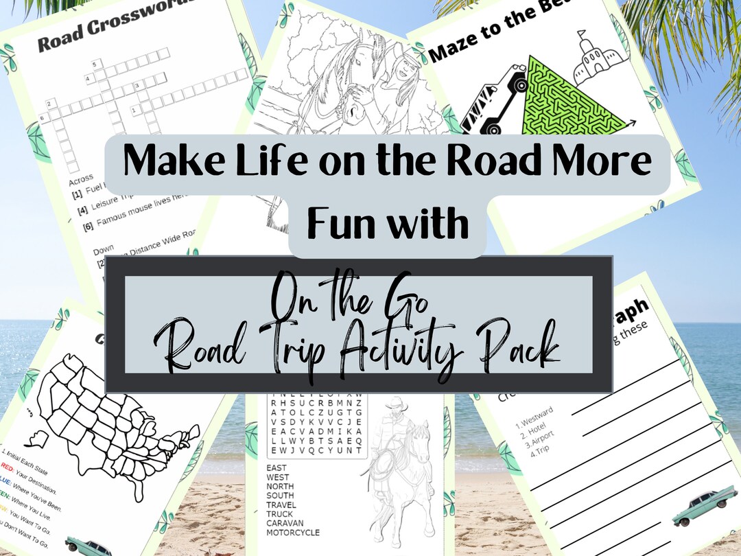 On-the-go Road Trip Activity Pack| Road Trip Games for Kids| Activity ...