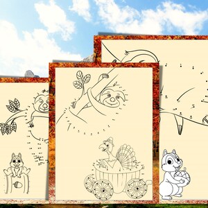 Cute Fall Sloth Coloring Pages, Stickers, Mazes, Sudoku Logic Puzzles ...