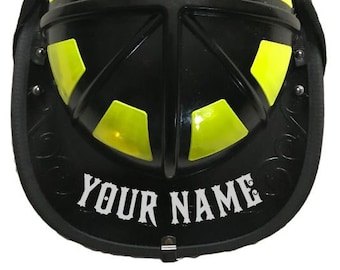 Fire Helmet Name Stickers - Etsy