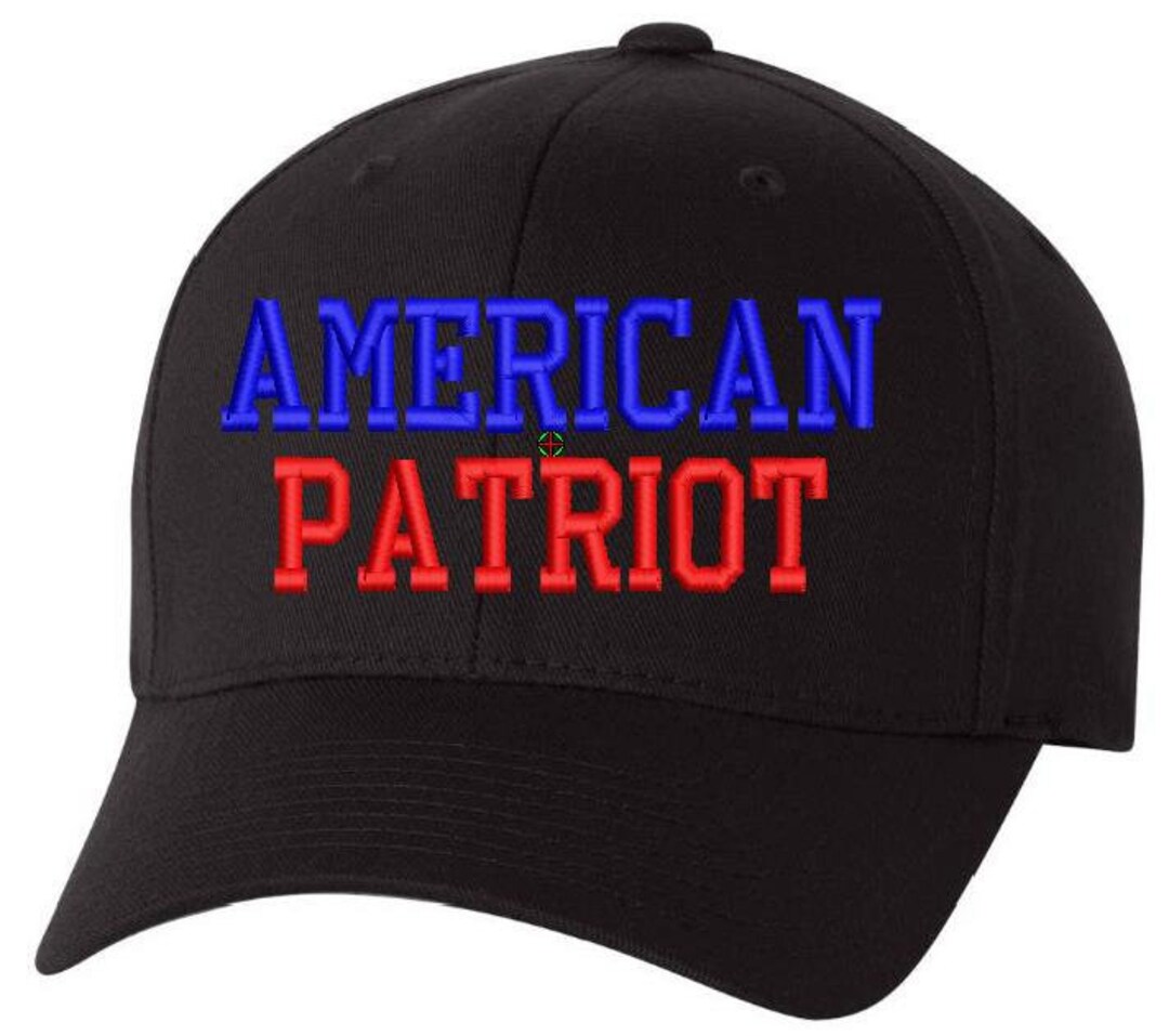 American Patriot Flag Back Embroidered Hat - Etsy