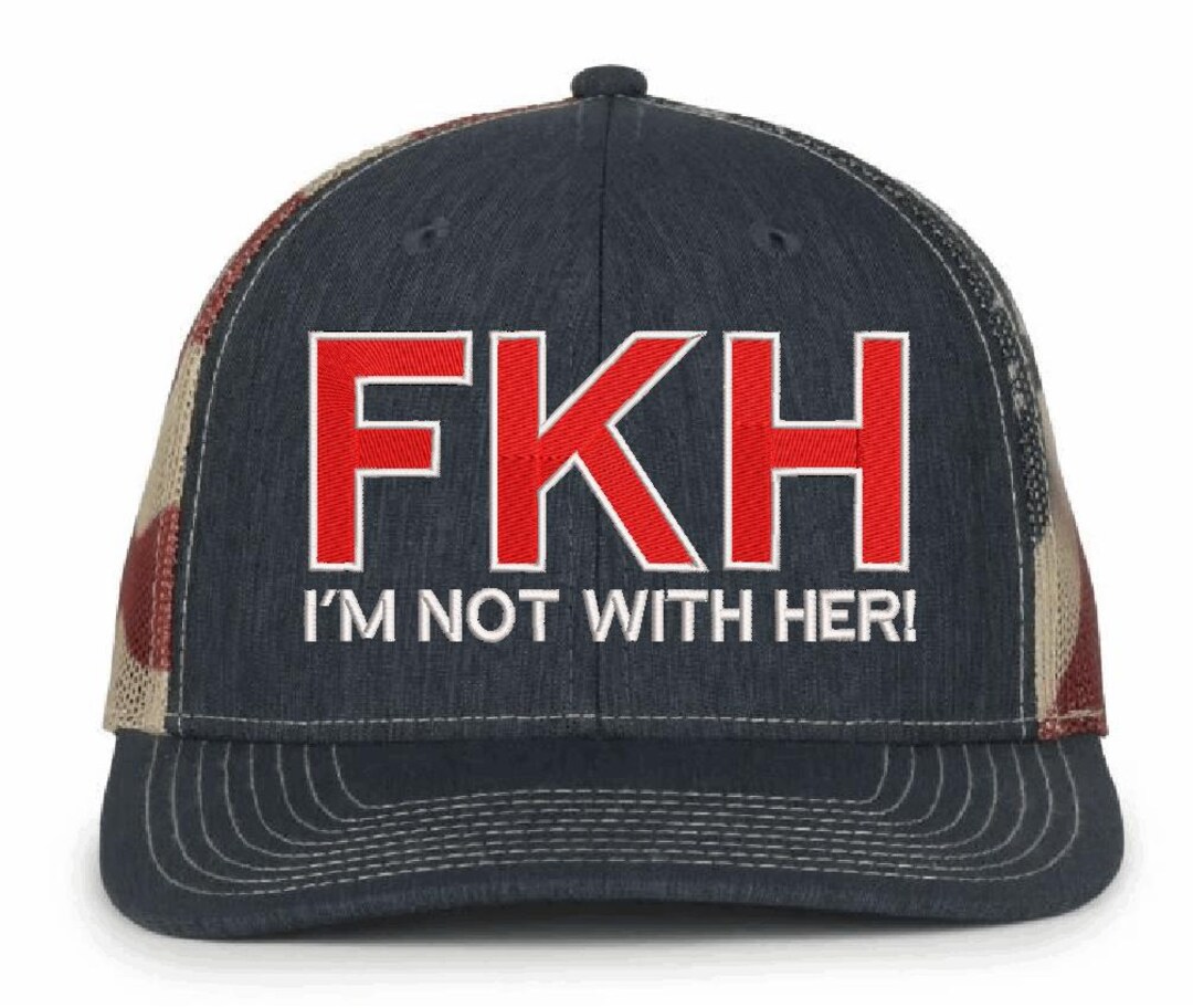 Trump Vance Kamala Harris FKH Embroidered Hat Old Glory Outdoor Cap USA ...