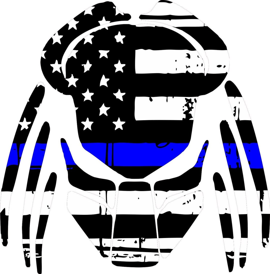 Thin Blue Line Decal Thin Blue Line Predator Decal - Etsy