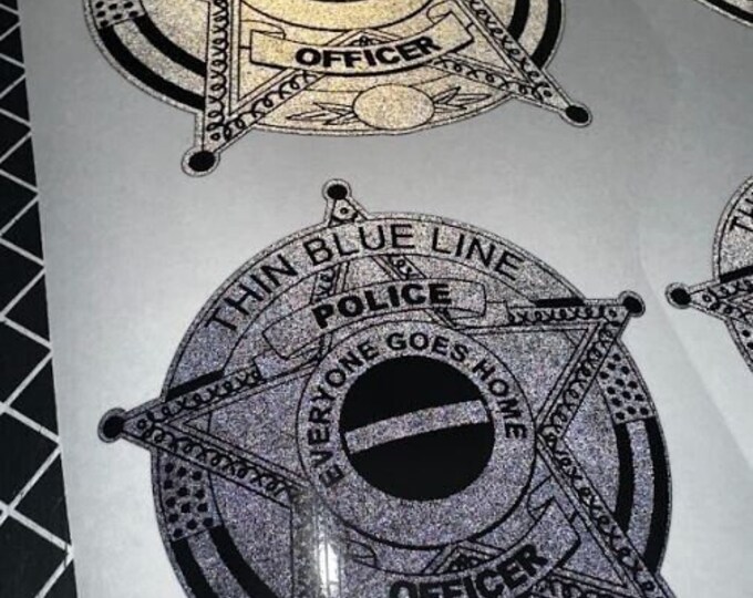 Blue Line Chaplain Reflective or Matte Vinyl Decal Sticker Sheriff ...