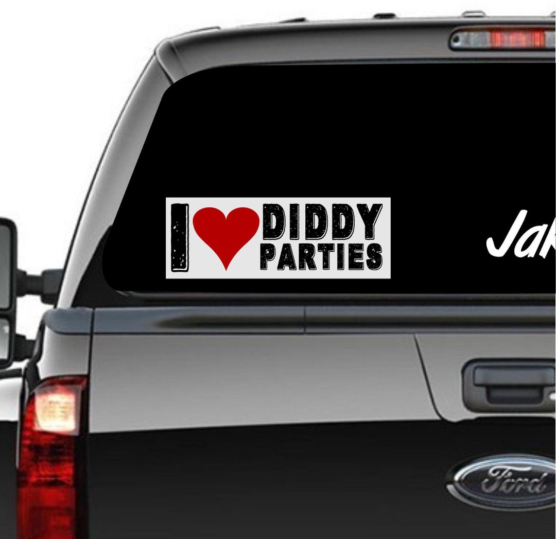 I Love Diddy Parties Bumper Sticker or Magnet Puff Daddy Sean Combs - Etsy