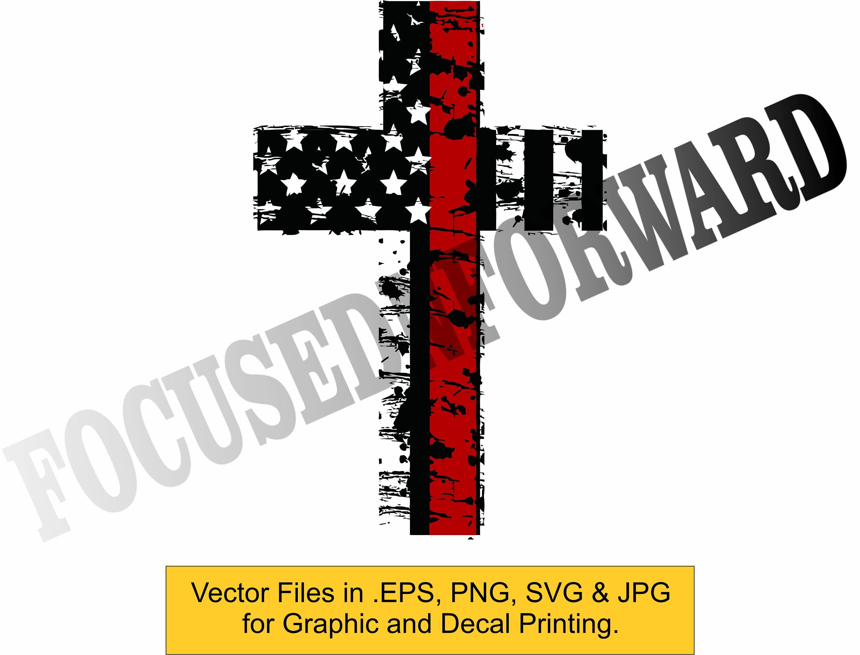 Cross Red Line Vector Files Eps/svg/jpg/png for Graphics Printing - Etsy