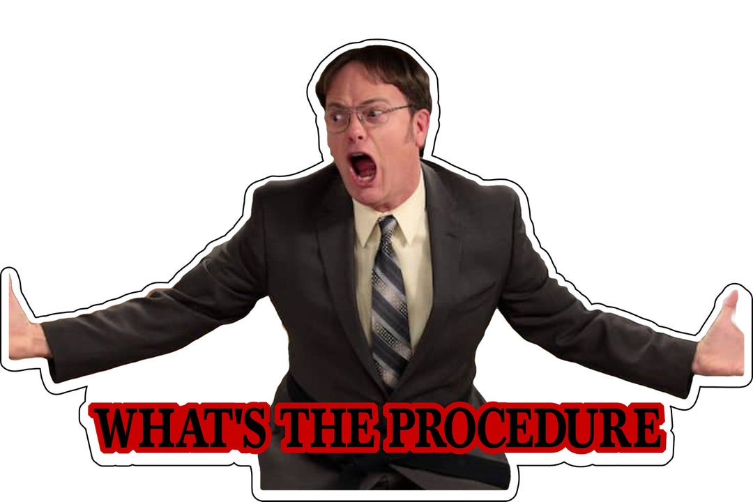 What's the Procedure Sticker PACKAGE OF 6 Thin Red Line - Etsy