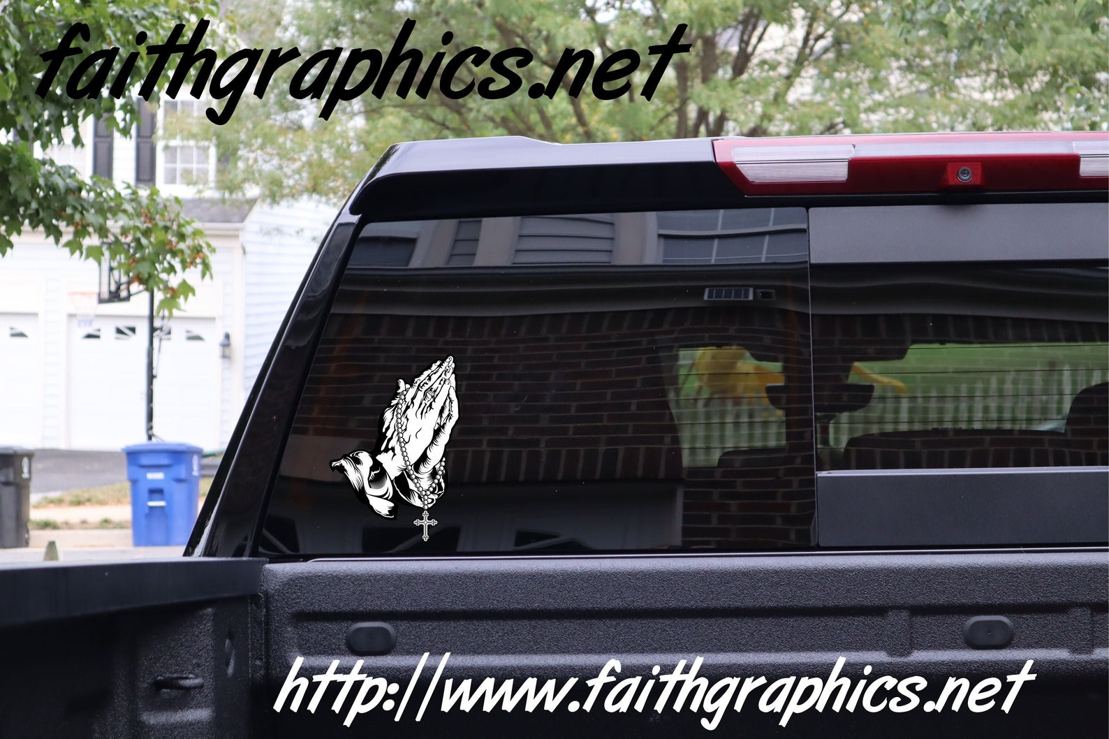 Praying Hands With Chain Decal - Etsy