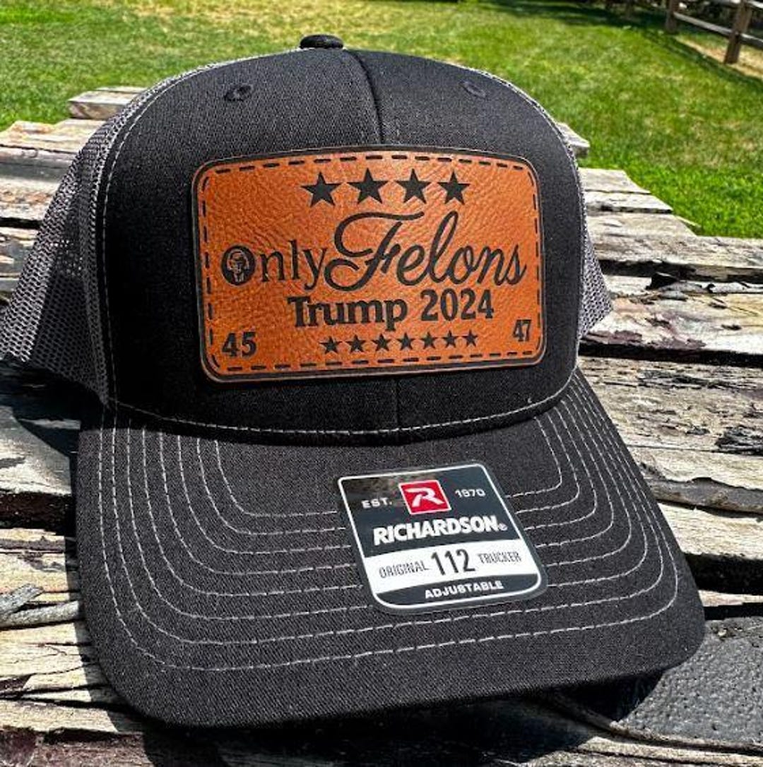 Convicted Felon Hat only Felons Trump 2024 Rich. 112 Charcoal/black ...