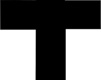 Solid Cross Decal - Etsy