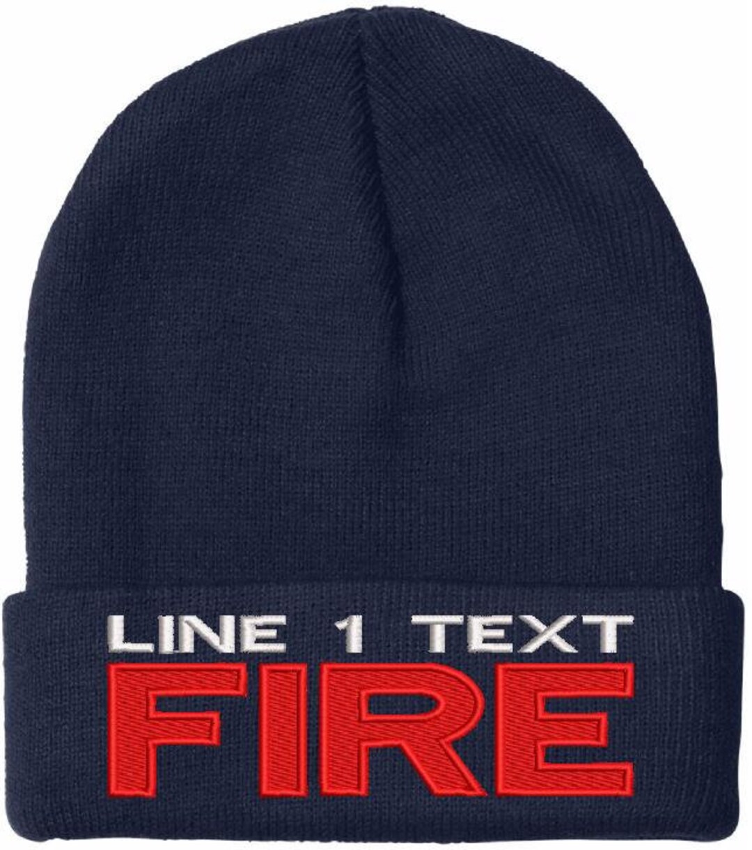 Firefighter Winter Hat Custom Embroideredcustom Embroidered FIRE Style ...
