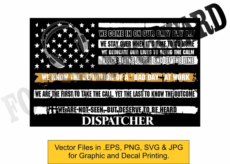 Thin Gold Line Dispatcher Creed Vector Files Eps/svg/jpg/png for ...