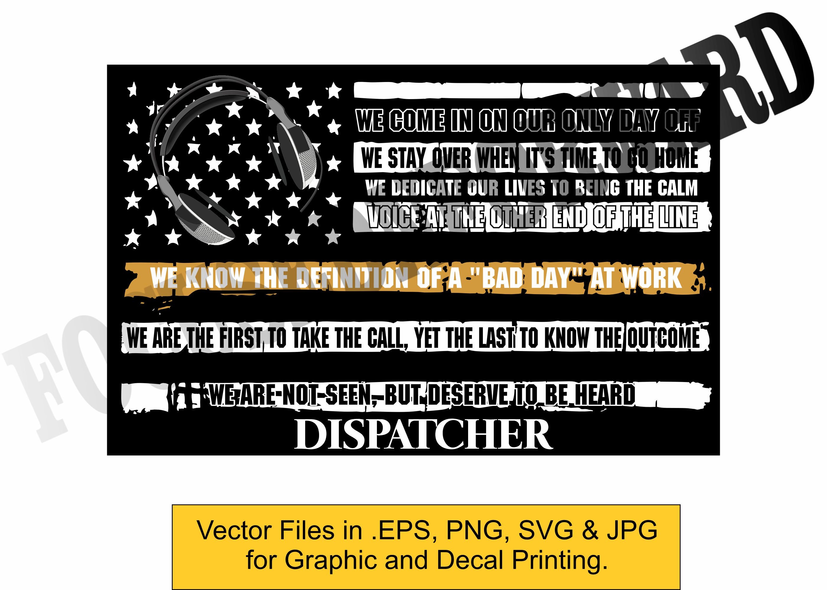 Thin Gold Line Dispatcher Creed Vector Files Eps/svg/jpg/png for ...