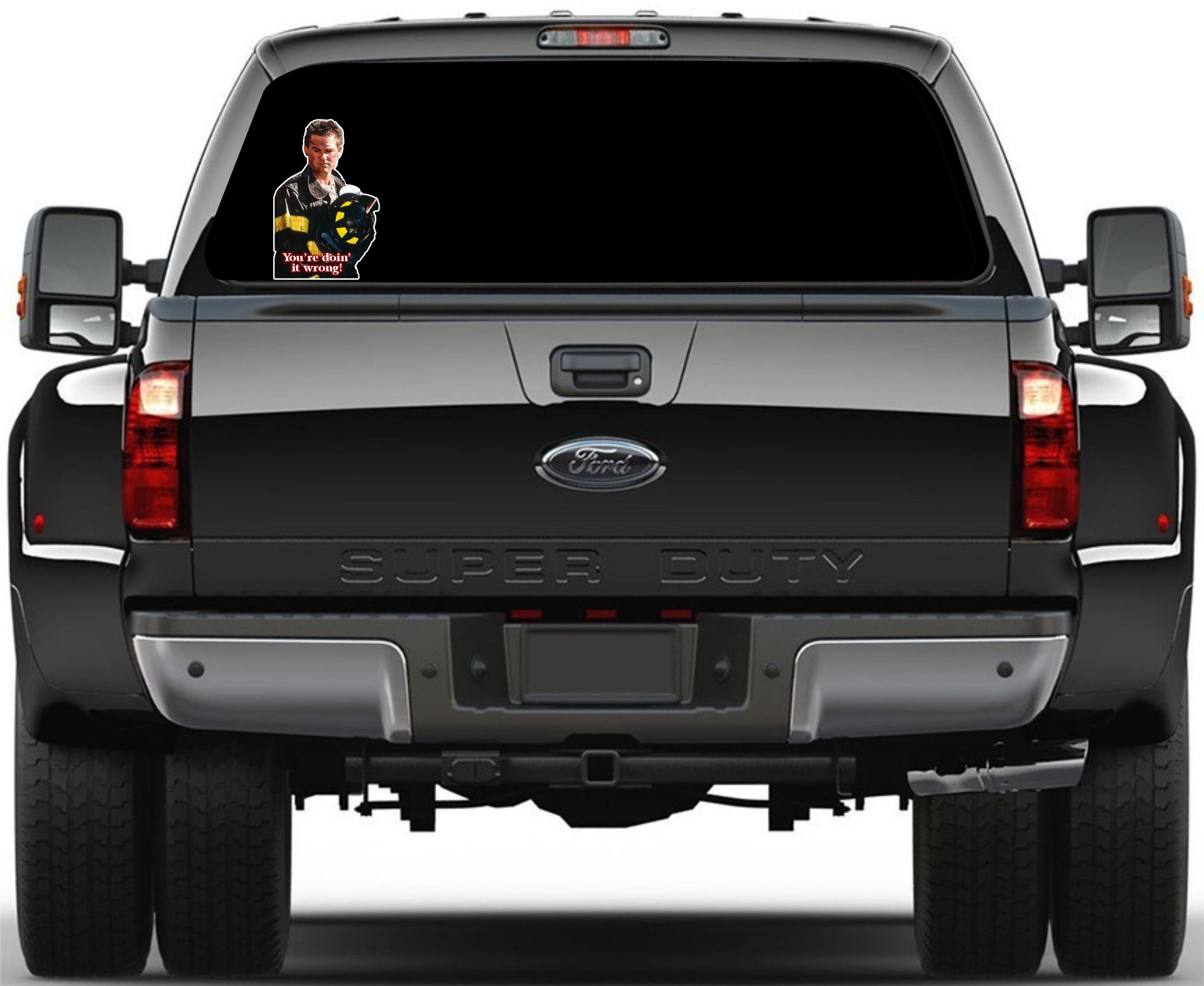 Firefighter Helmet Window Sticker Decal you're - Etsy