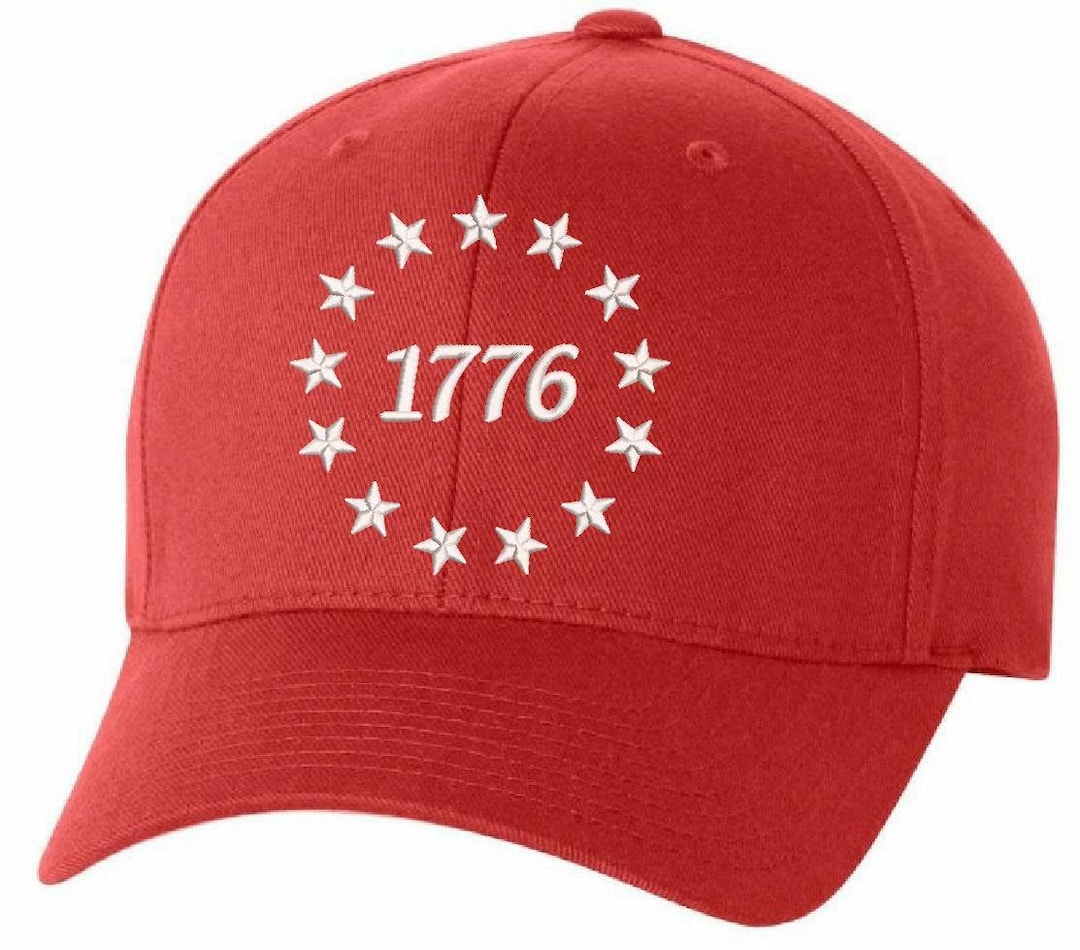 1776 Stars Embroidered FLEX FIT Hat - Etsy
