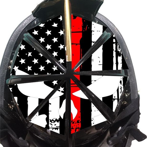 Firefighter Helmet Reflective Decal - Etsy