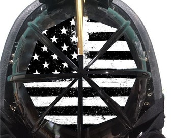 Firefighter Helmet Decal Sticker Blacklite 8 Section Reflective Helmet ...