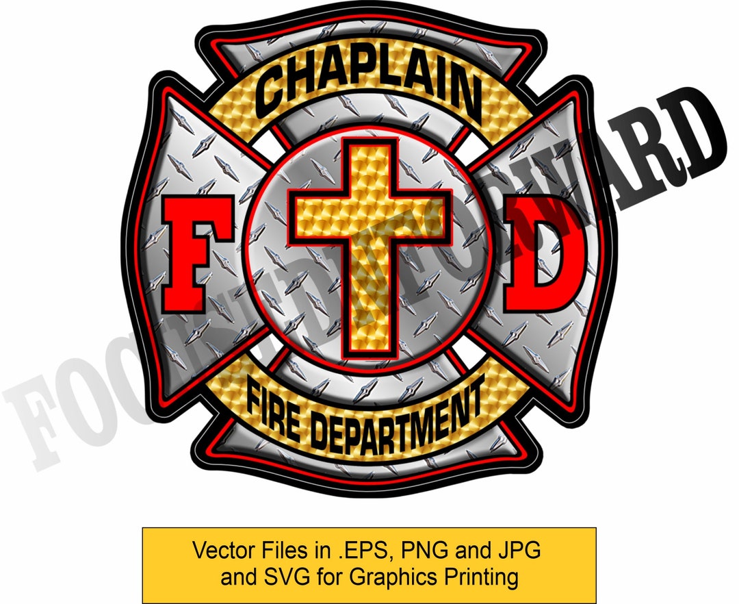 Maltese Cross Fire Department Chaplain Vector Files Eps/svg/jpg/png for ...