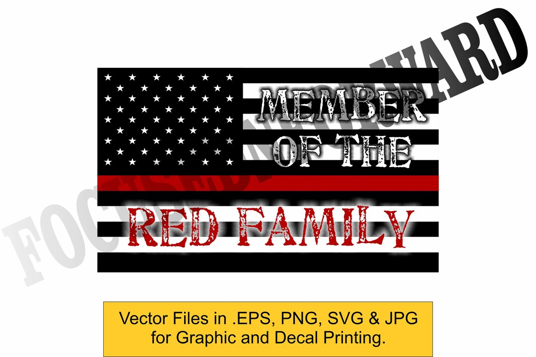 Thin Red Line Member of the Red Family Vector Files Eps/svg/jpg/png for ...