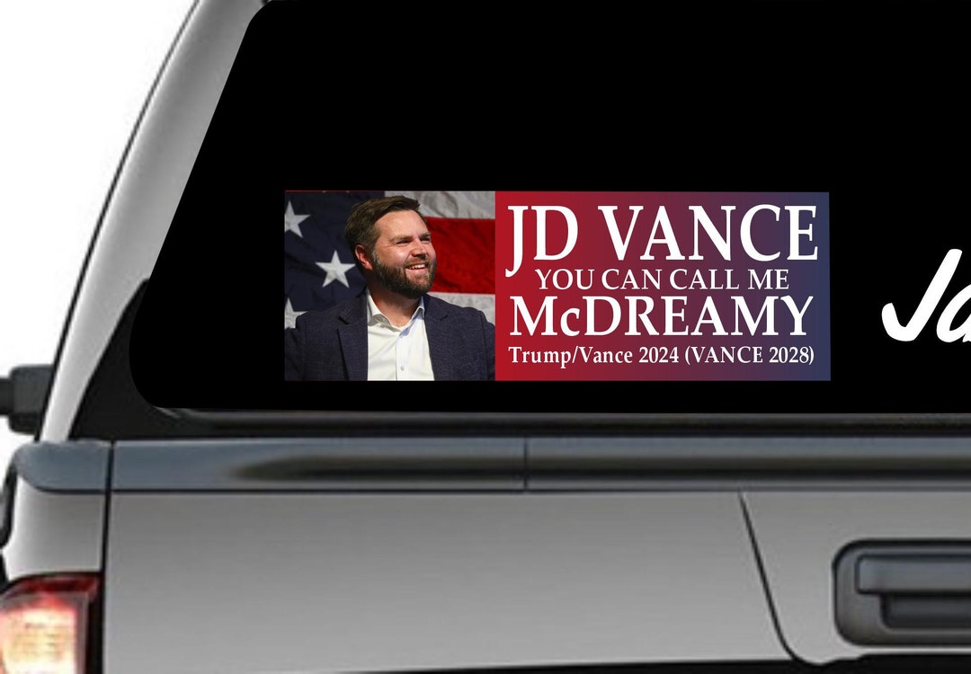 Trump Vance JD Vance Bumper Sticker or Magnet mcdreamy Design MAGA ...